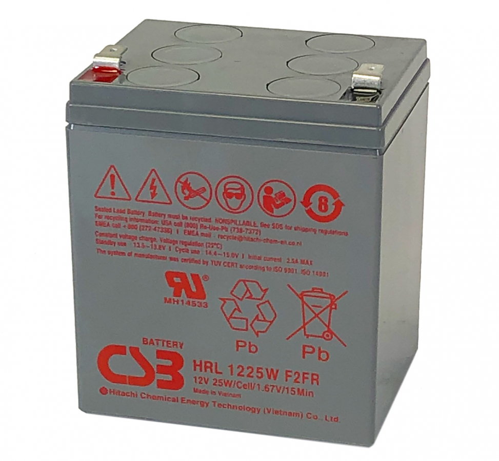 Аккумуляторная батарея CSB HRL 1225W F2 12V/5Ah, HRL серия купить в ...